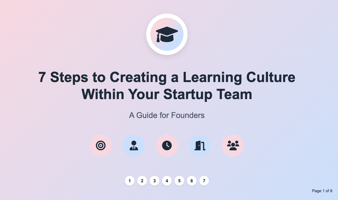 How to Create a Learning Culture Within Your Startup Team in 2025 ...